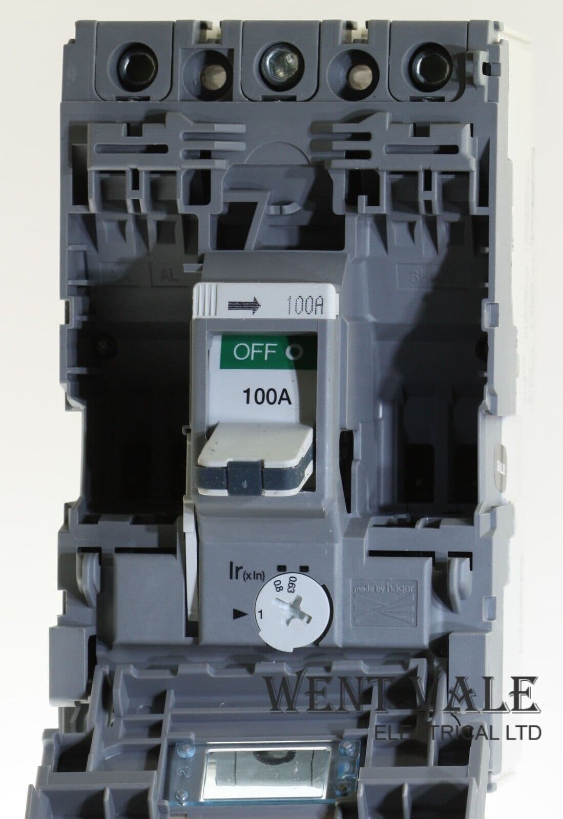 Hager H3 - HHA100U - 313077 - 100a Triple Pole MCCB New
