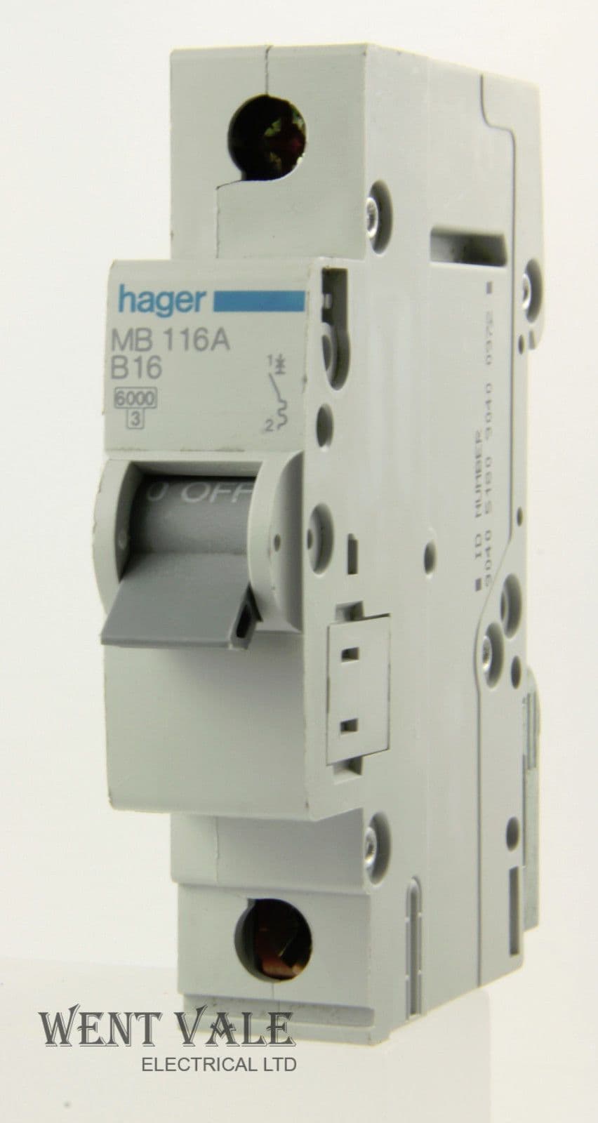 Hager MB116A - 16a Type B Single Pole MCB Used
