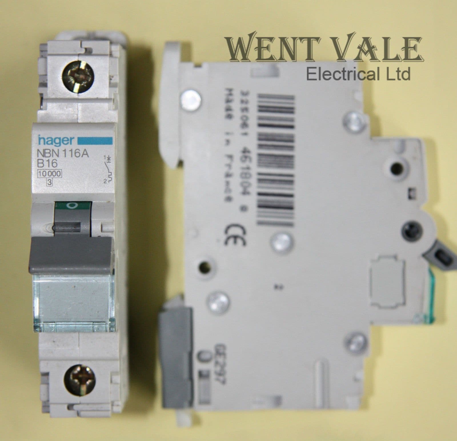 Hager NBN116 - 16a Type B Single Pole MCB Used