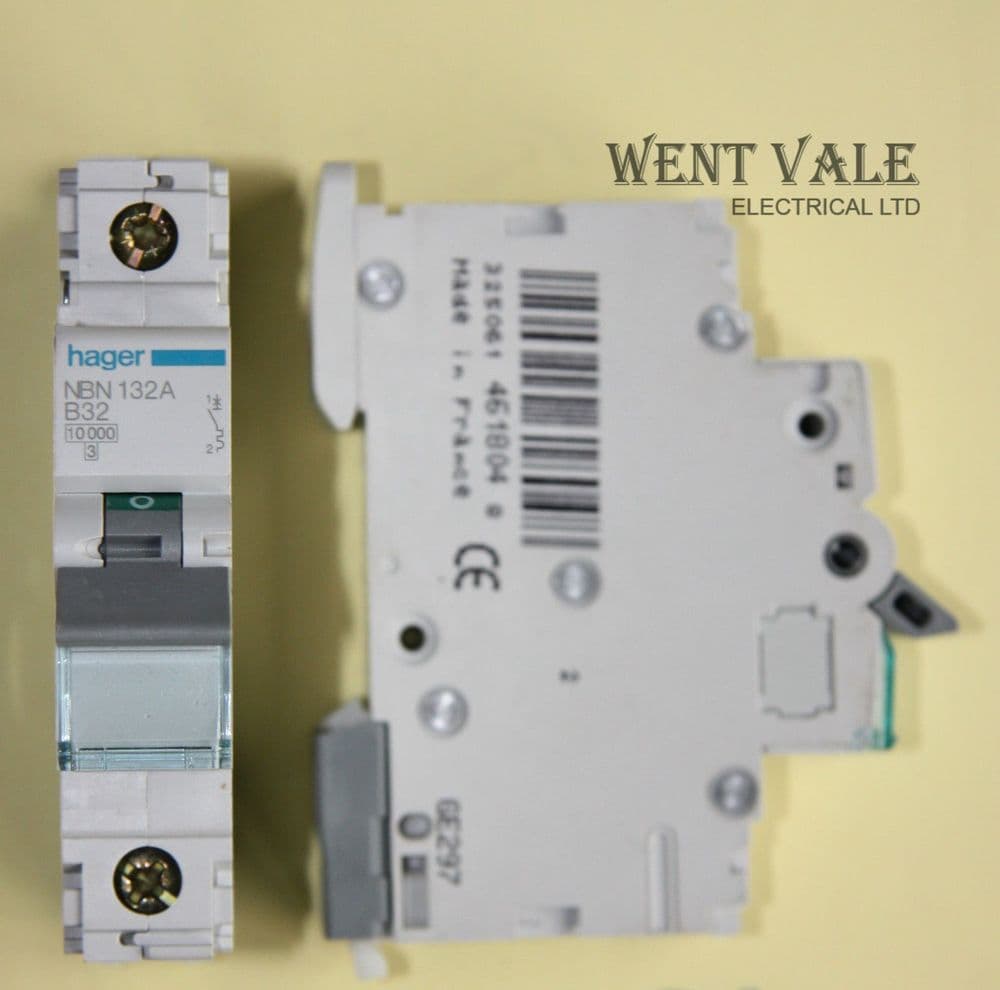 Hager NBN132 32a Type B Single Pole MCB