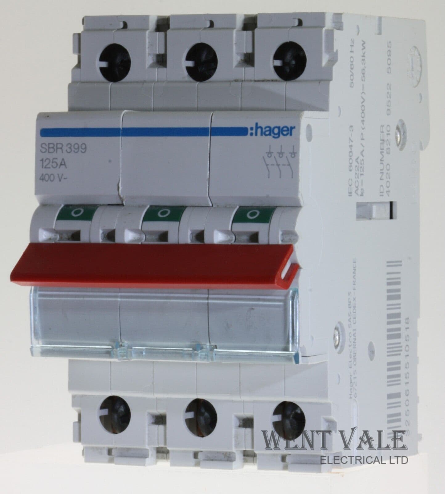 Hager SBR 399 - 125a Triple Pole Switch Disconnector Used