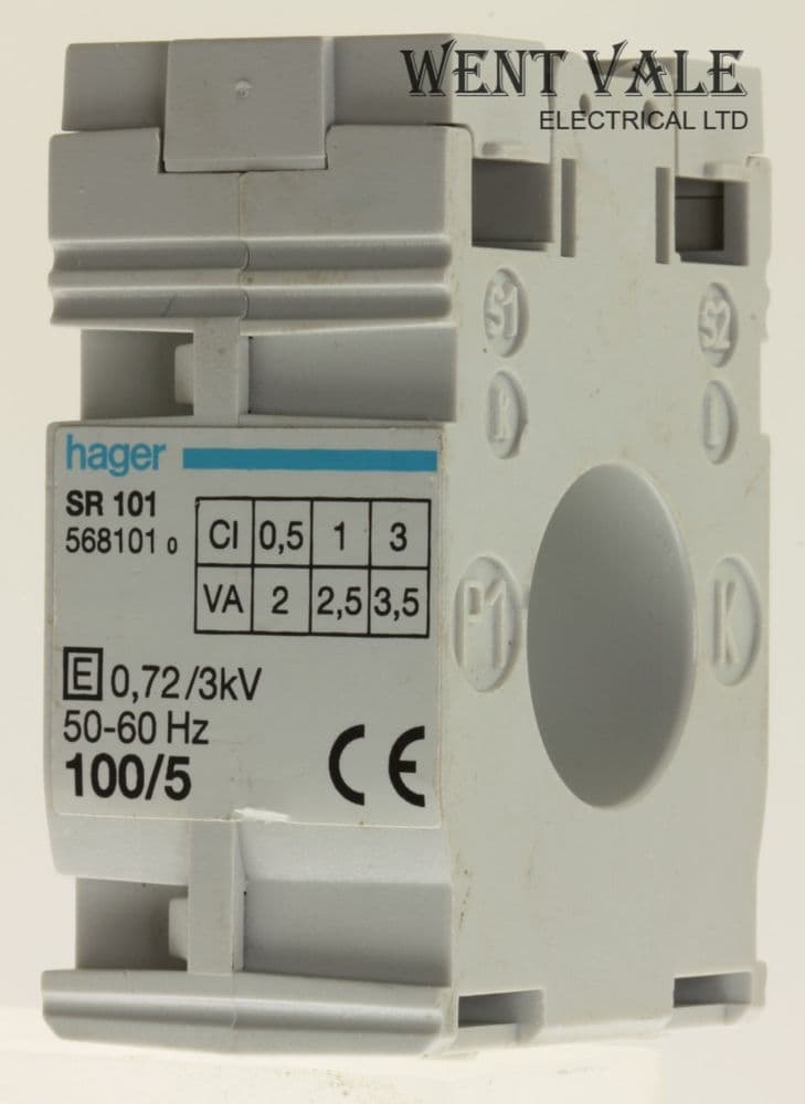 Hager - SR 101-568101/0 - 100/5a Current Transformer CT Unused
