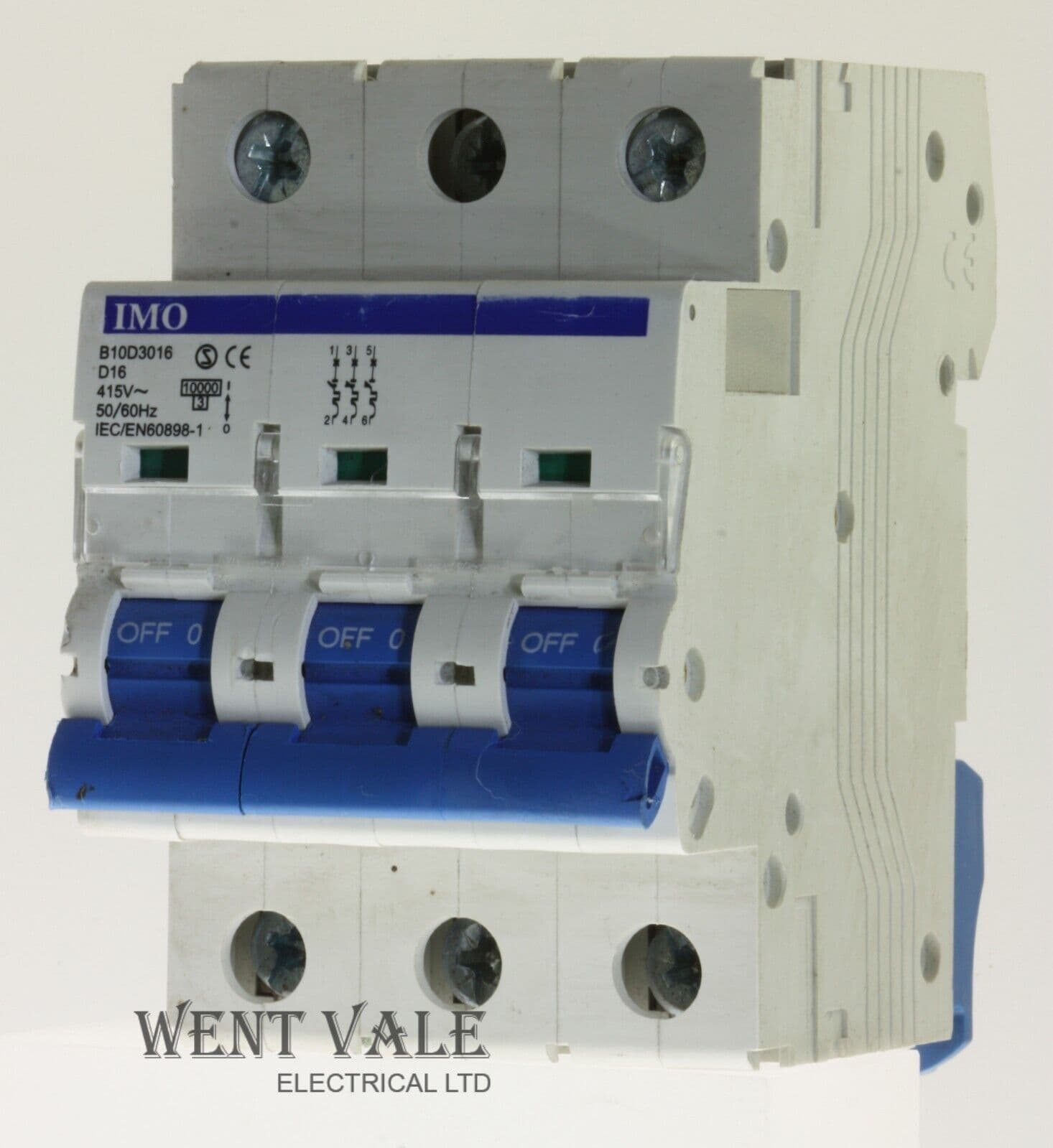 IMO B10D3016 - 16a Type D Triple Pole MCB New