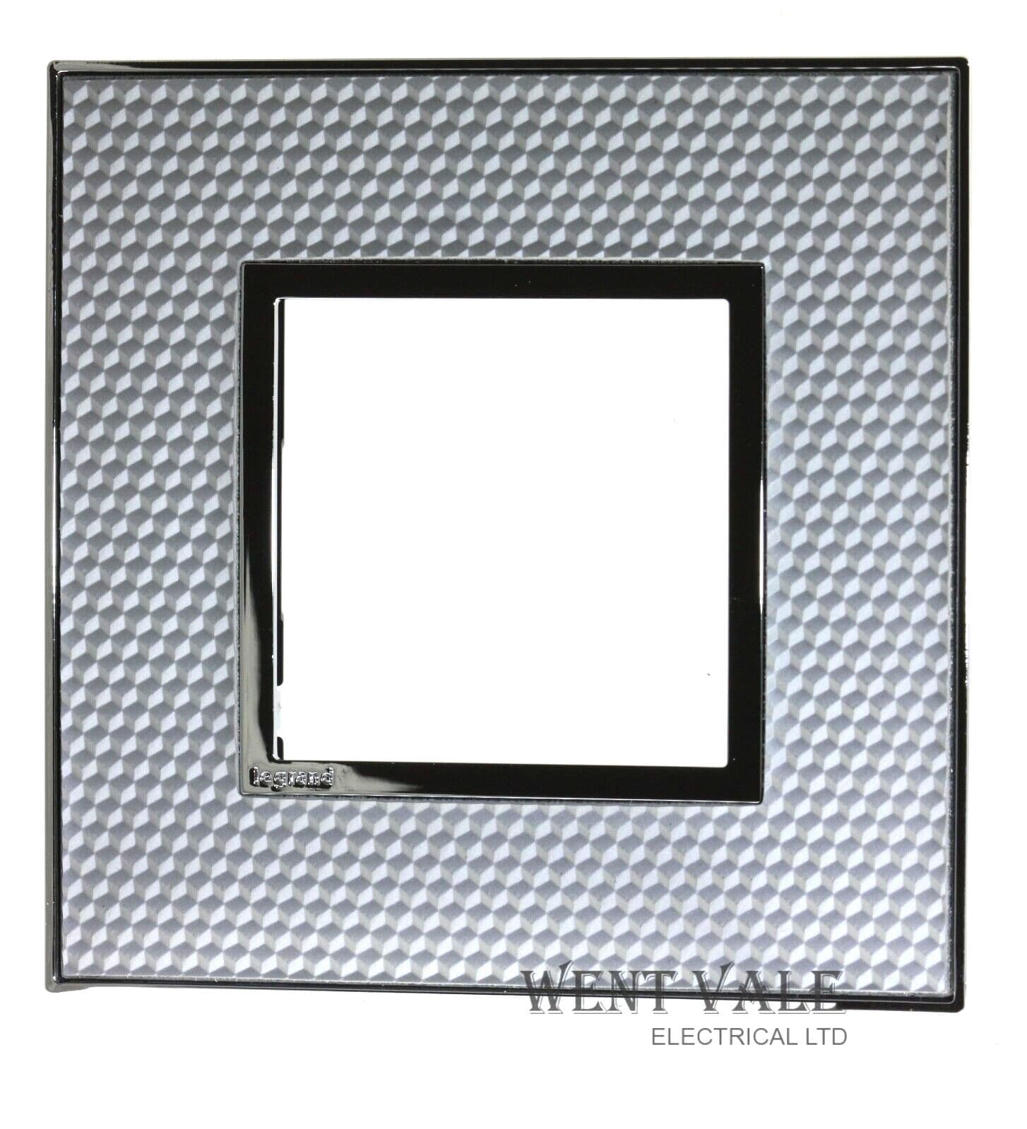 Legrand Arteor Signature Cube Range - 5714 02 - 45 x 45mm 2 Mod Cover Plate