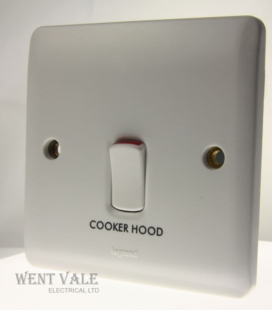 Legrand Synergy - 7300 12 CH - 20a 1g D/Pole Switch Neon Marked Cooker ...