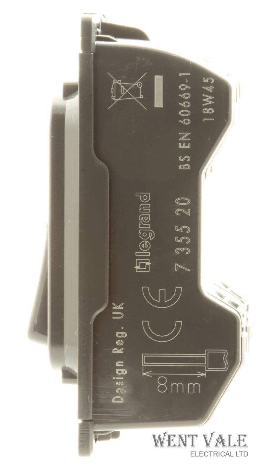 Legrand Synergy - 7355 20 FF - 20a D/Pole Grid Switch Module Fridge Freezer