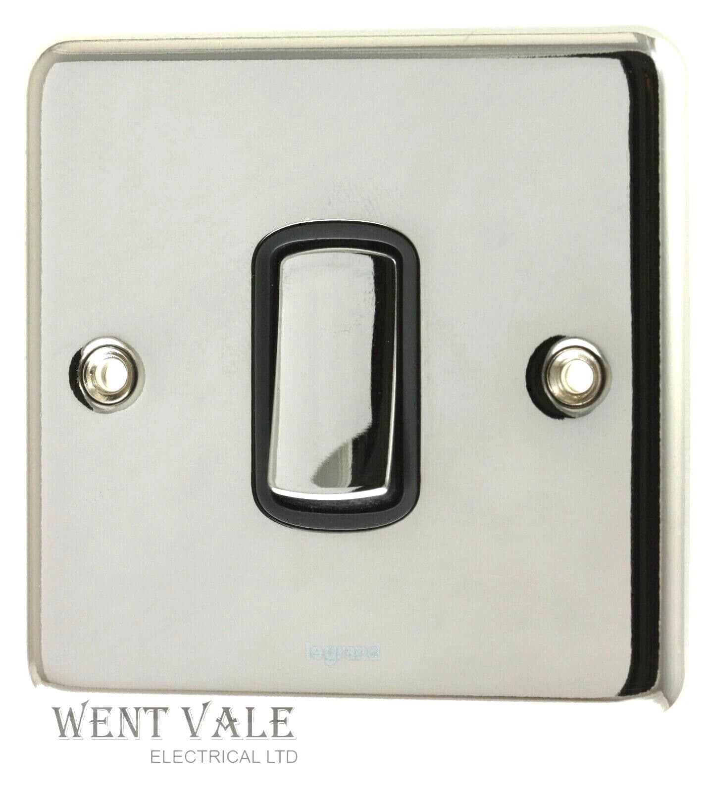 Legrand Synergy Authentic Range 8332 01 - Polished Steel 10a 1g 2w ...