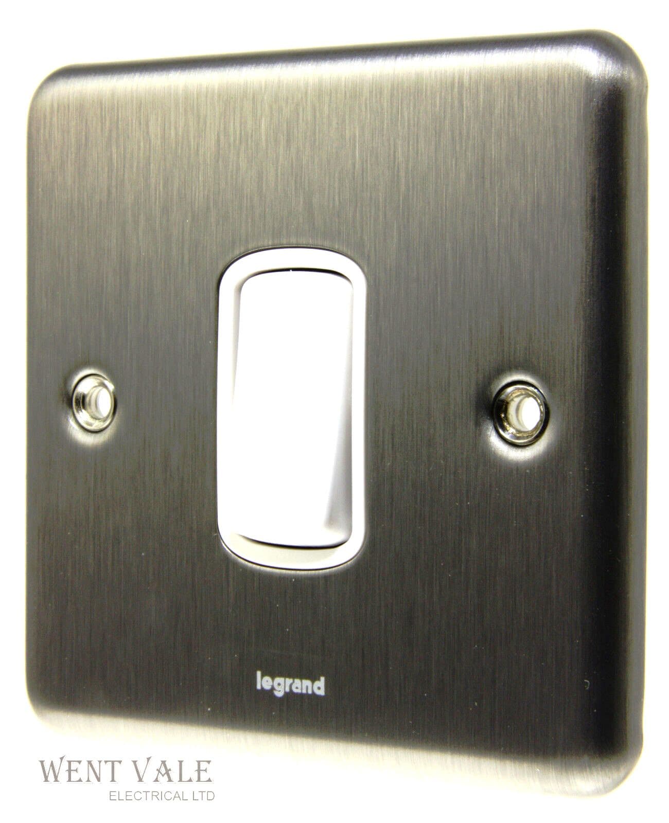 Legrand Synergy Decorative - 7330 05 - 10a Brushed Steel Intermediate ...
