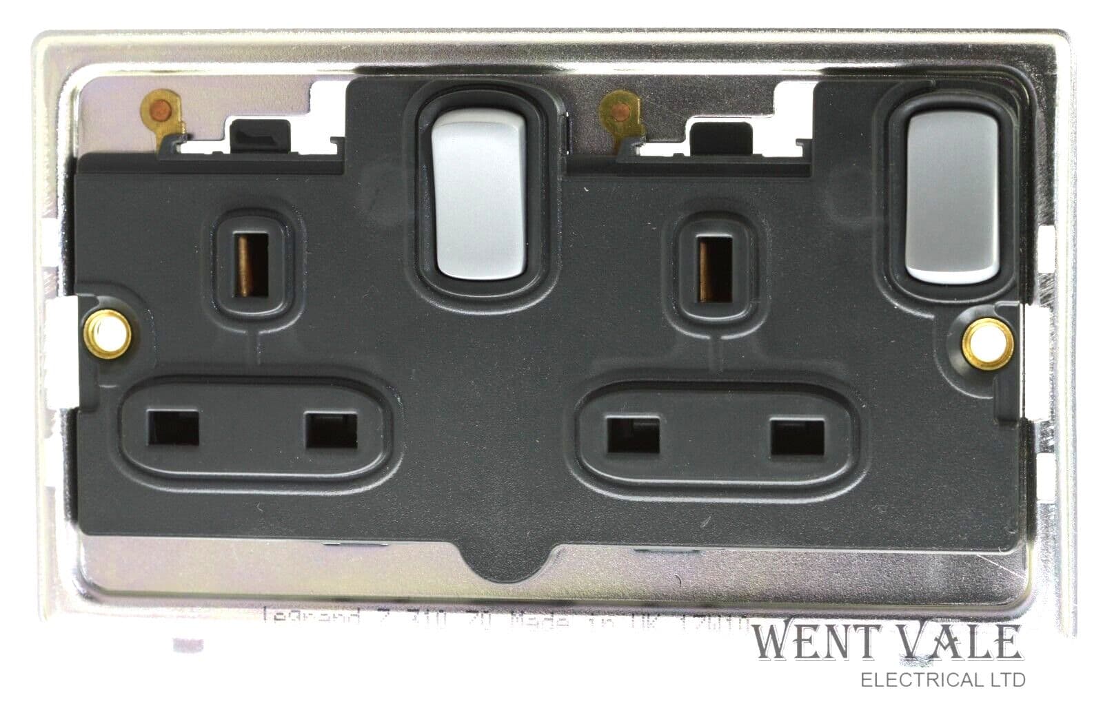 Legrand Synergy Modern Silver - 7310 70 - 13a Switched Twin Socket Unused