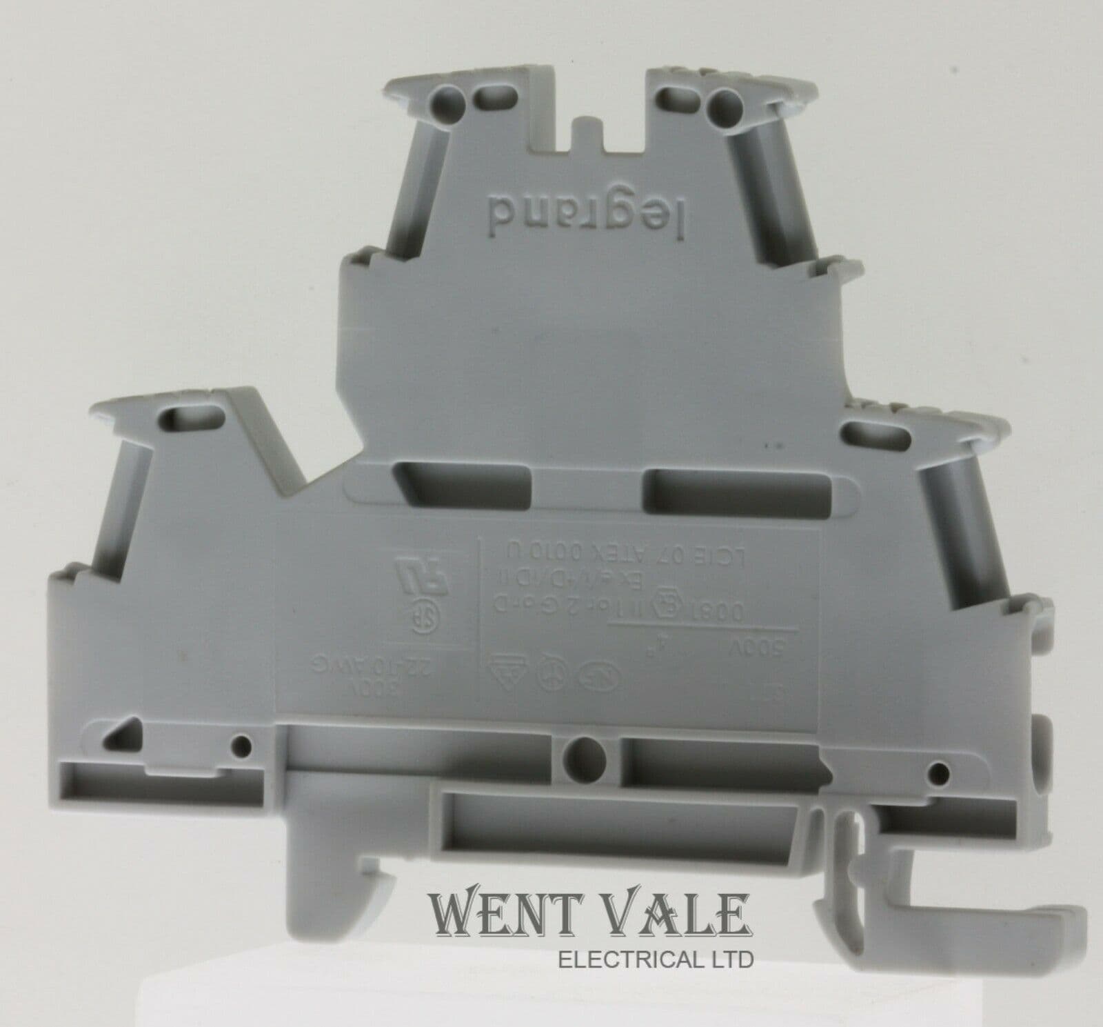 Legrand Viking - 371 68 - Grey 4mm Two Level DIN Rail Mounted Terminal ...