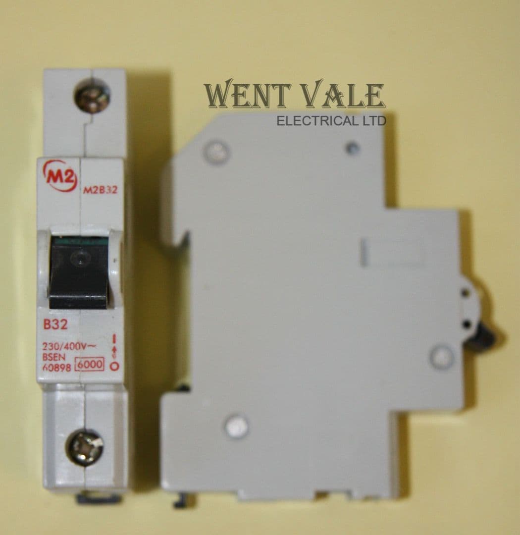 M2 - M2B32 - 32a Type B Single Pole MCB Used