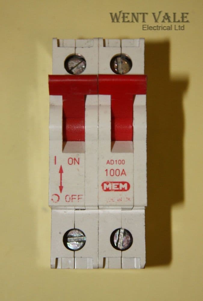 MEM/Delta Memera - AD100 - 100a Double Pole Switch Disconnector Used