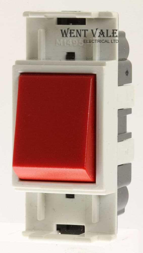MEM/Delta Spectra - F8023RR - 20a Double Pole Grid Switch with Red ...