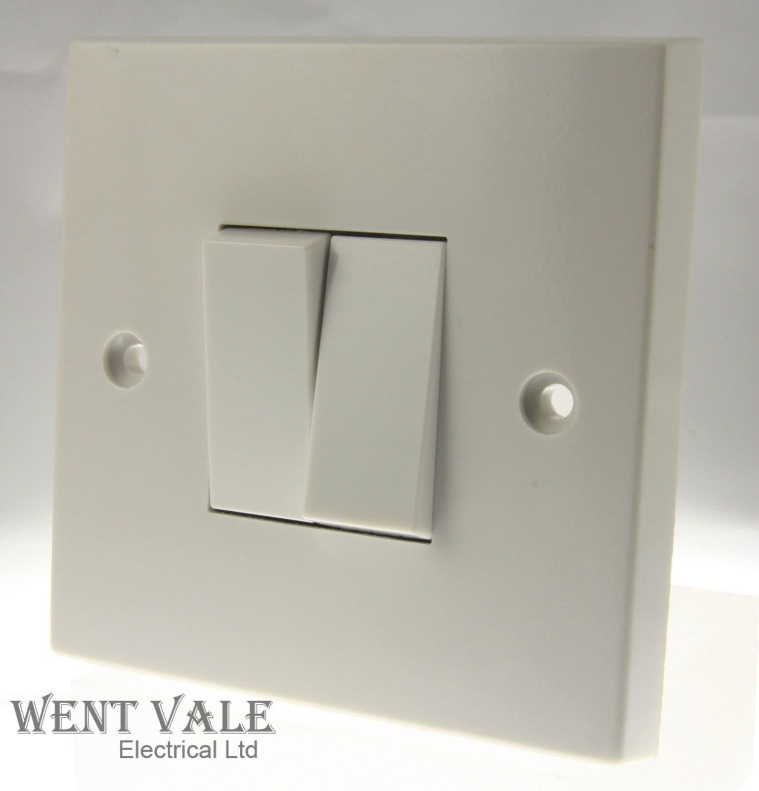 MEM Intra Range - M022 F2406 - 10ax Two Gang Two Way Plate Switch New