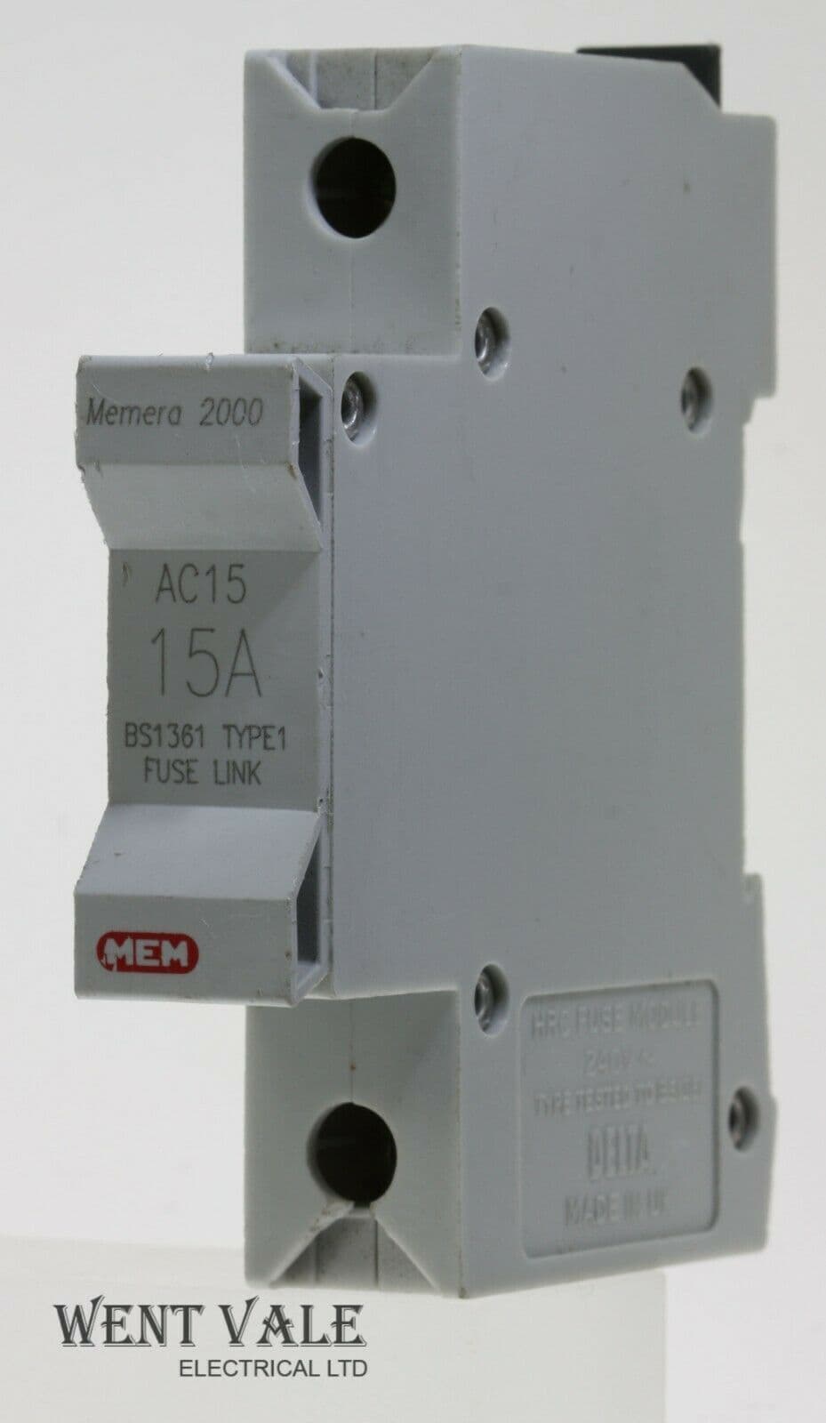 MEM Memera 2000 - AC15 - 15 amp BS1361 Cartridge Fuse Holder Unused
