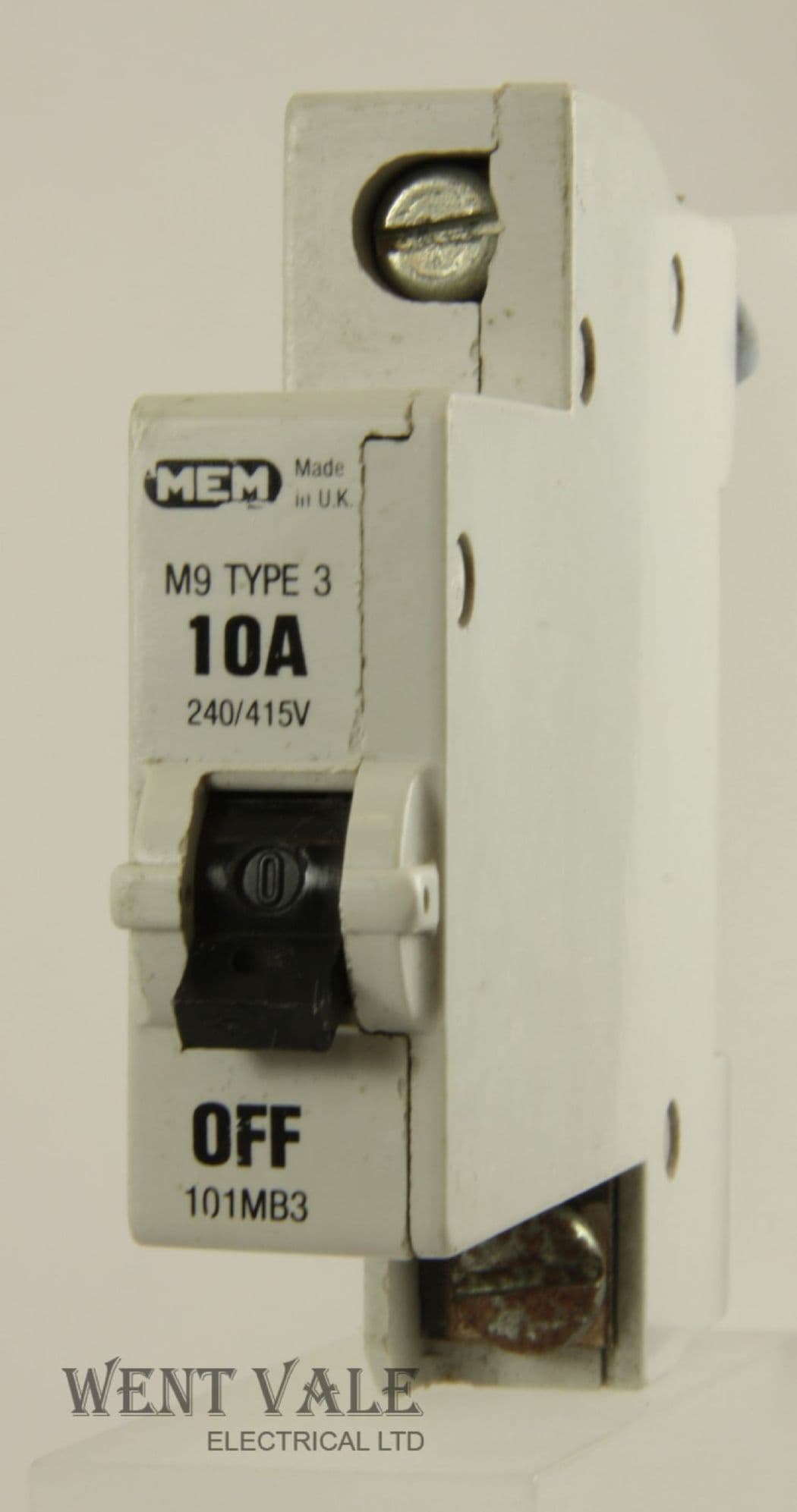 MEM Memshield 1 - 101MB3 - 10a Type 3 Single Pole MCB Used