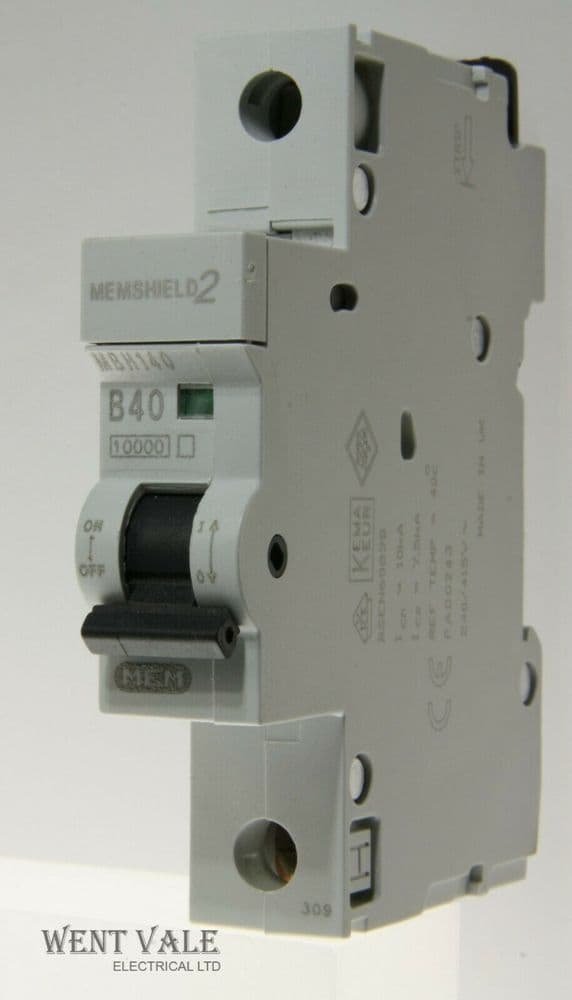 MEM Memshield 2 - MBH140 - 40a Type B Single Pole MCB Unused