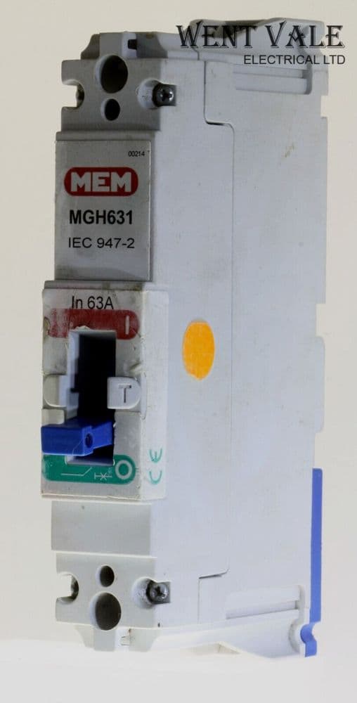 MEM Memshield 2 - MGH631 - 63a Cat A G-Frame Single Pole MCCB Used
