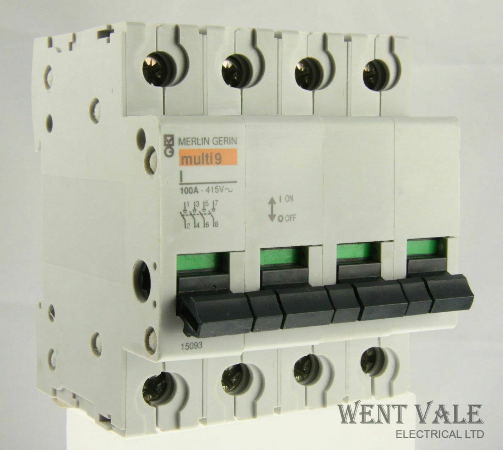 Merlin Gerin Multi 9 - 15093 - Type I 100a Four Pole Switch Disconnecter Used