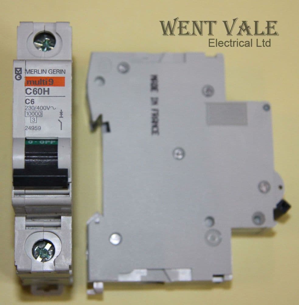Merlin Gerin Multi 9 - C60HC106 - 6a Type C Single Pole MCB Used