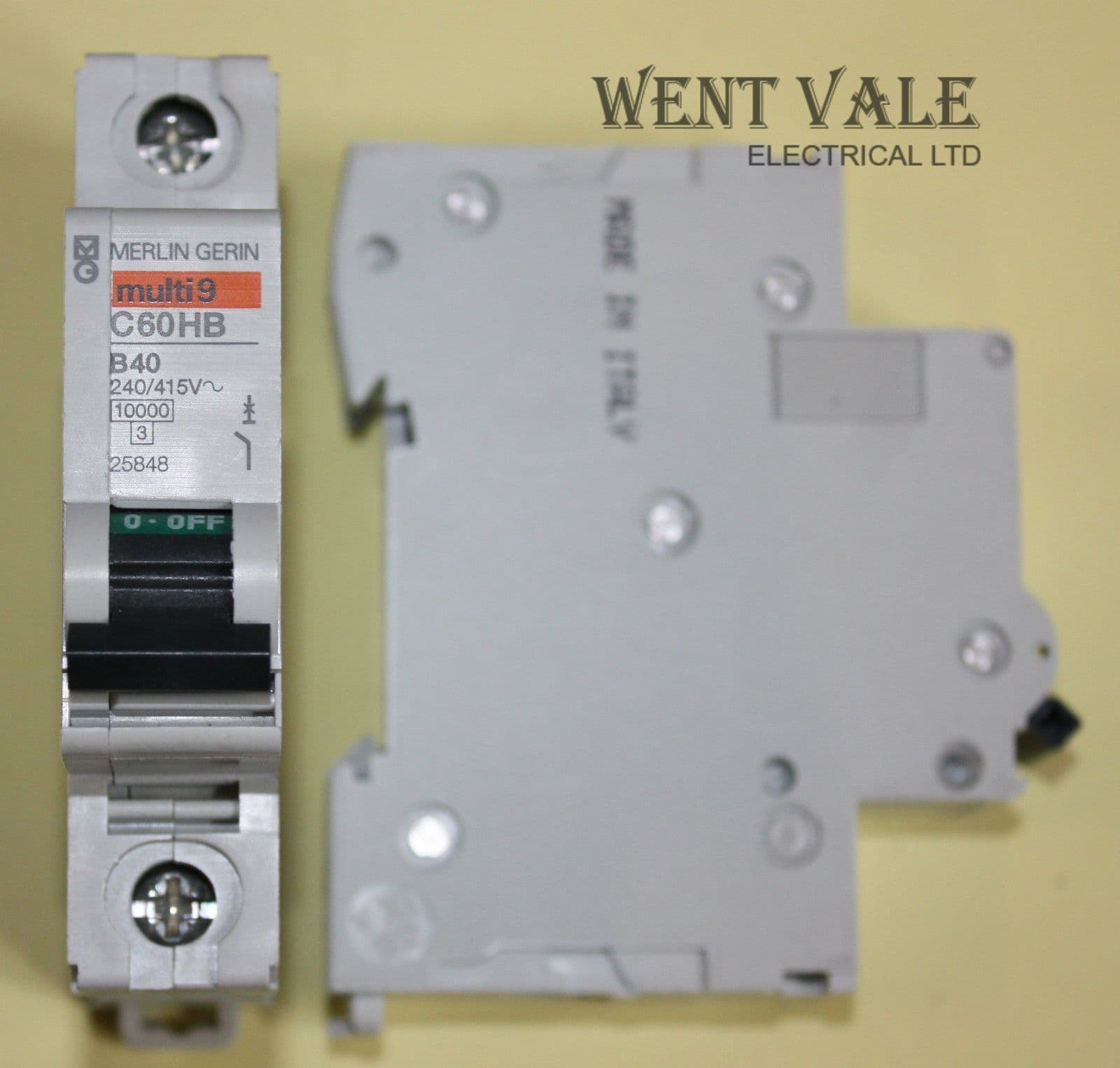 Merlin Gerin Multi 9 - 25848 - C60HB140 - 40a Type B Single Pole MCB Used