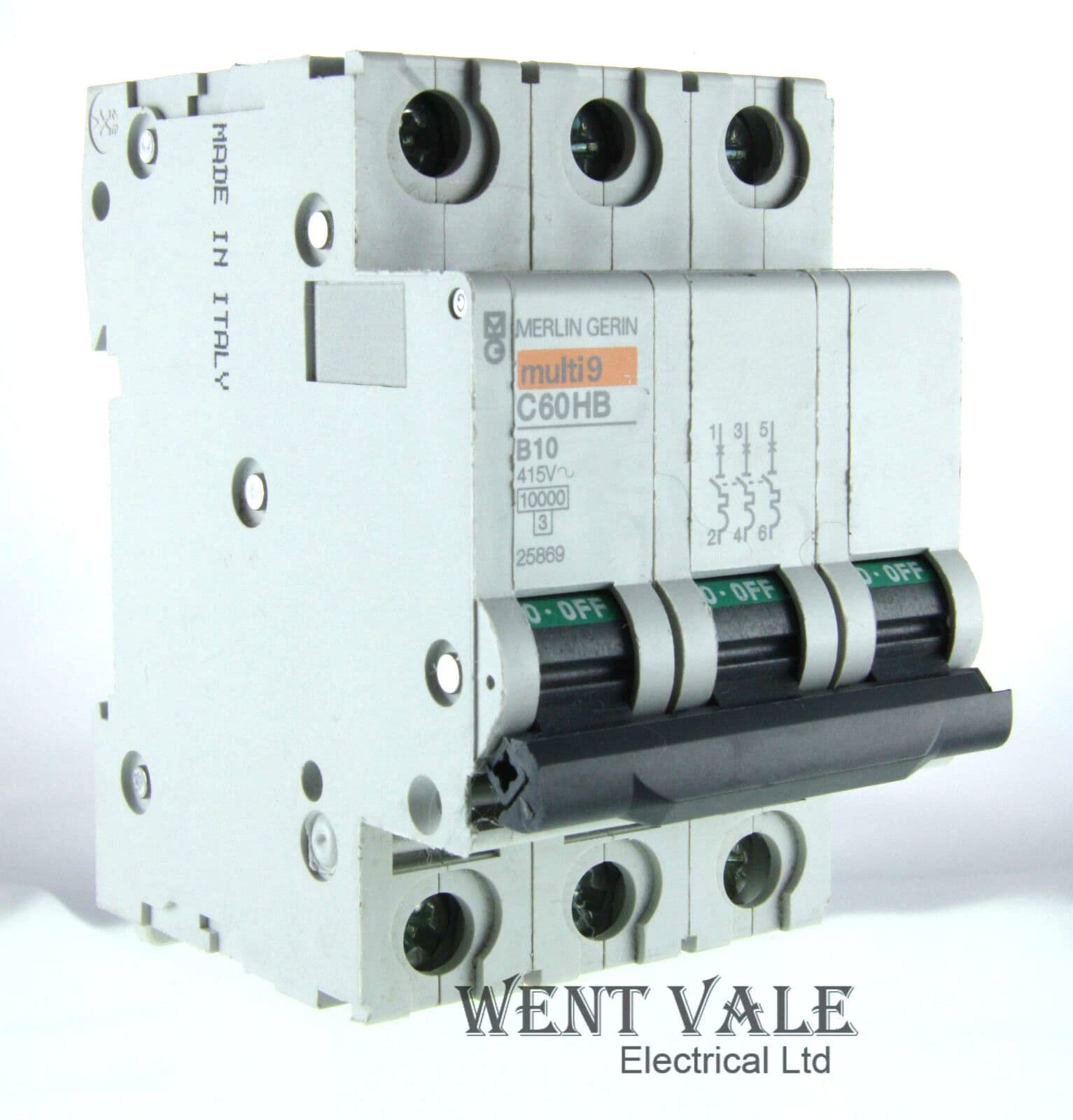 Merlin Gerin Multi 9 - C60HB310 - 10a Type B Triple Pole MCB Unused