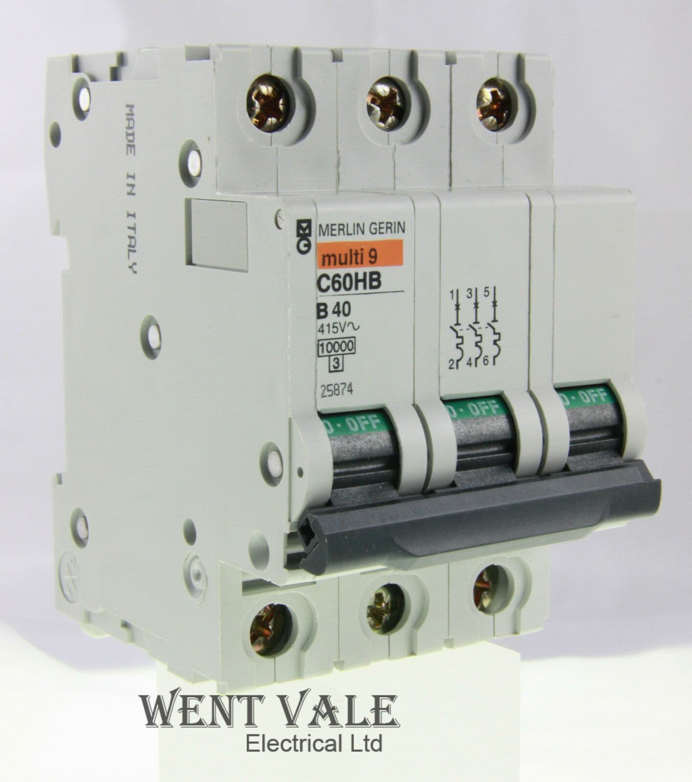 Merlin Gerin Multi 9 - C60HB340 - 40a Type B Triple Pole MCB Used