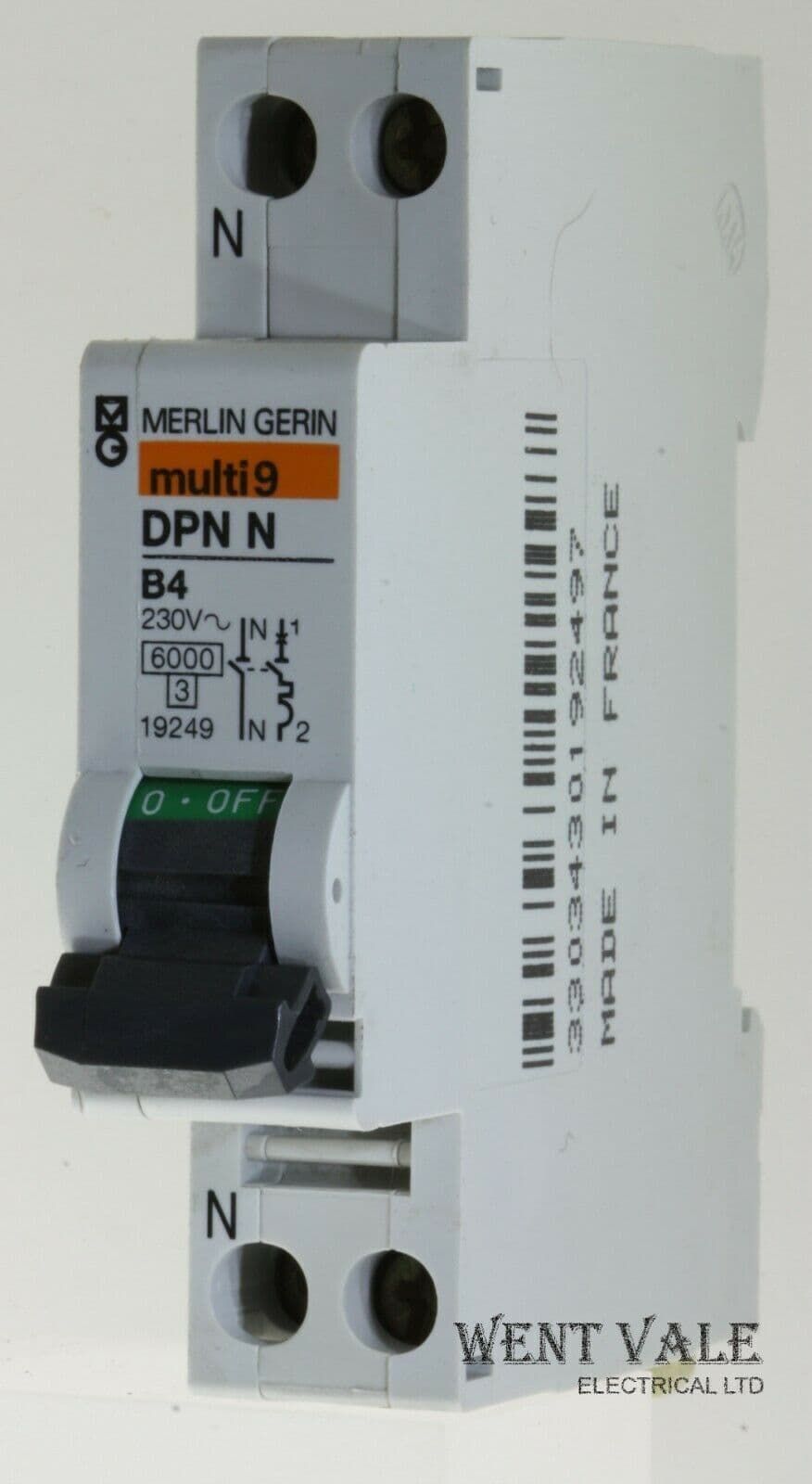 Merlin Gerin Multi 9 - DPN N 19249 - 4a Type B Double Pole MCB Unused