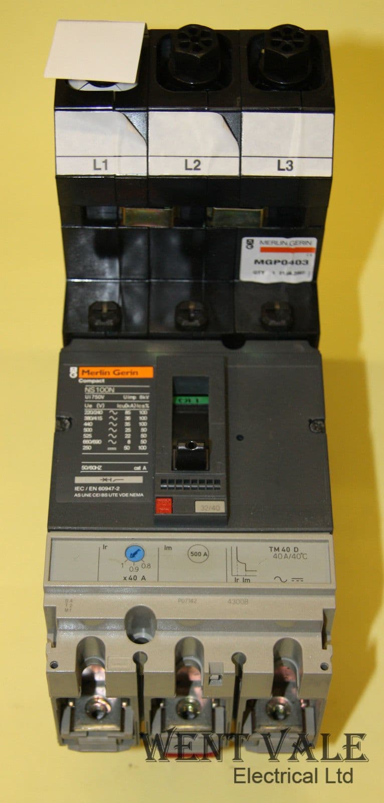 Merlin Gerin Powerpact 4 - MGP0403 - 40amp Panelboard MCCB New