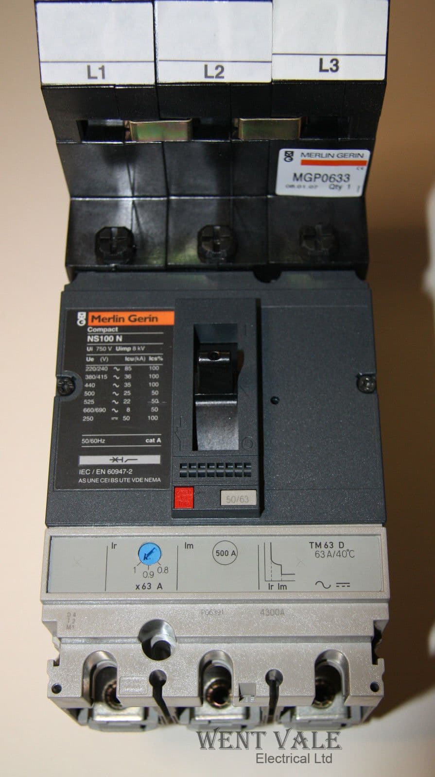 Merlin Gerin Powerpact 4 - MGP0633 - 63amp Panelboard MCCB Un-used