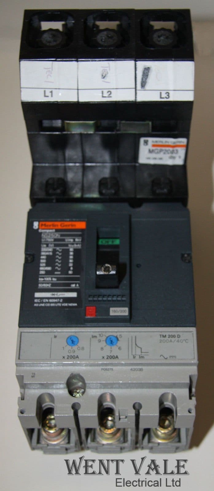 Merlin Gerin Powerpact 4c - MGP2003 - 200amp Panel Board MCCB Used