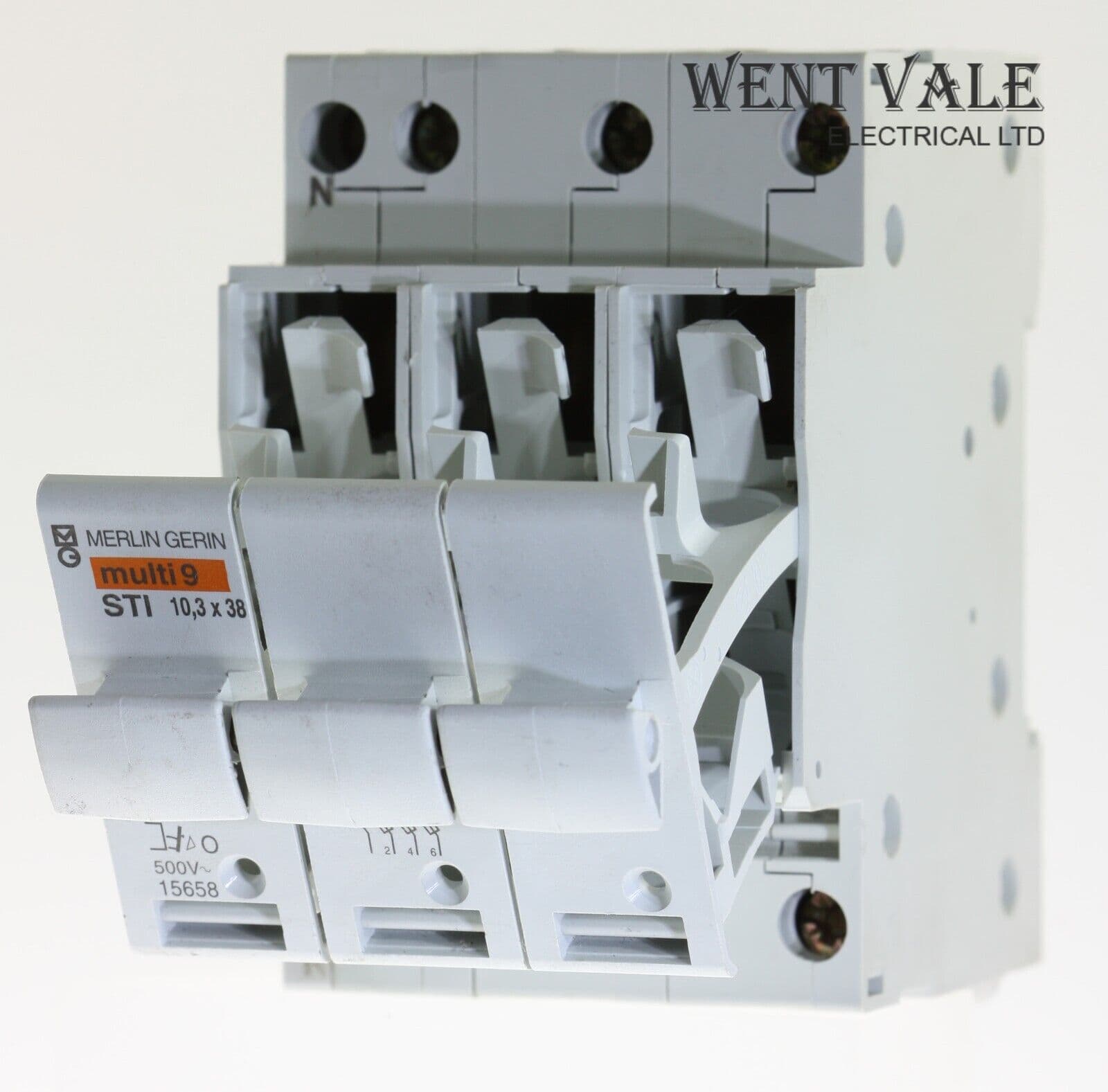 Merlin Gerin STI-15658 - 32a max 10 3 x 38mm Cartridge Fuse Holder Neutral