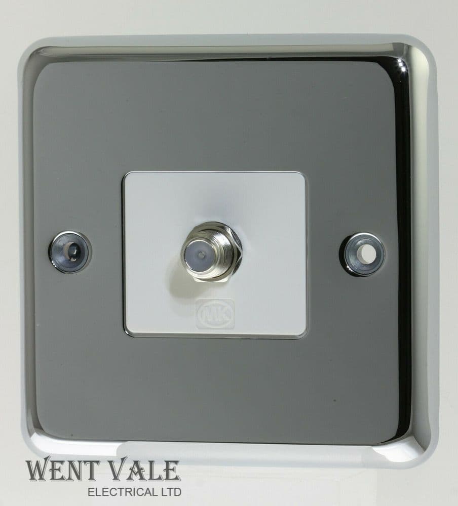 MK Albany/Chroma Plus - K3585 PCR - 1 Gang Single F-Type Satellite ...