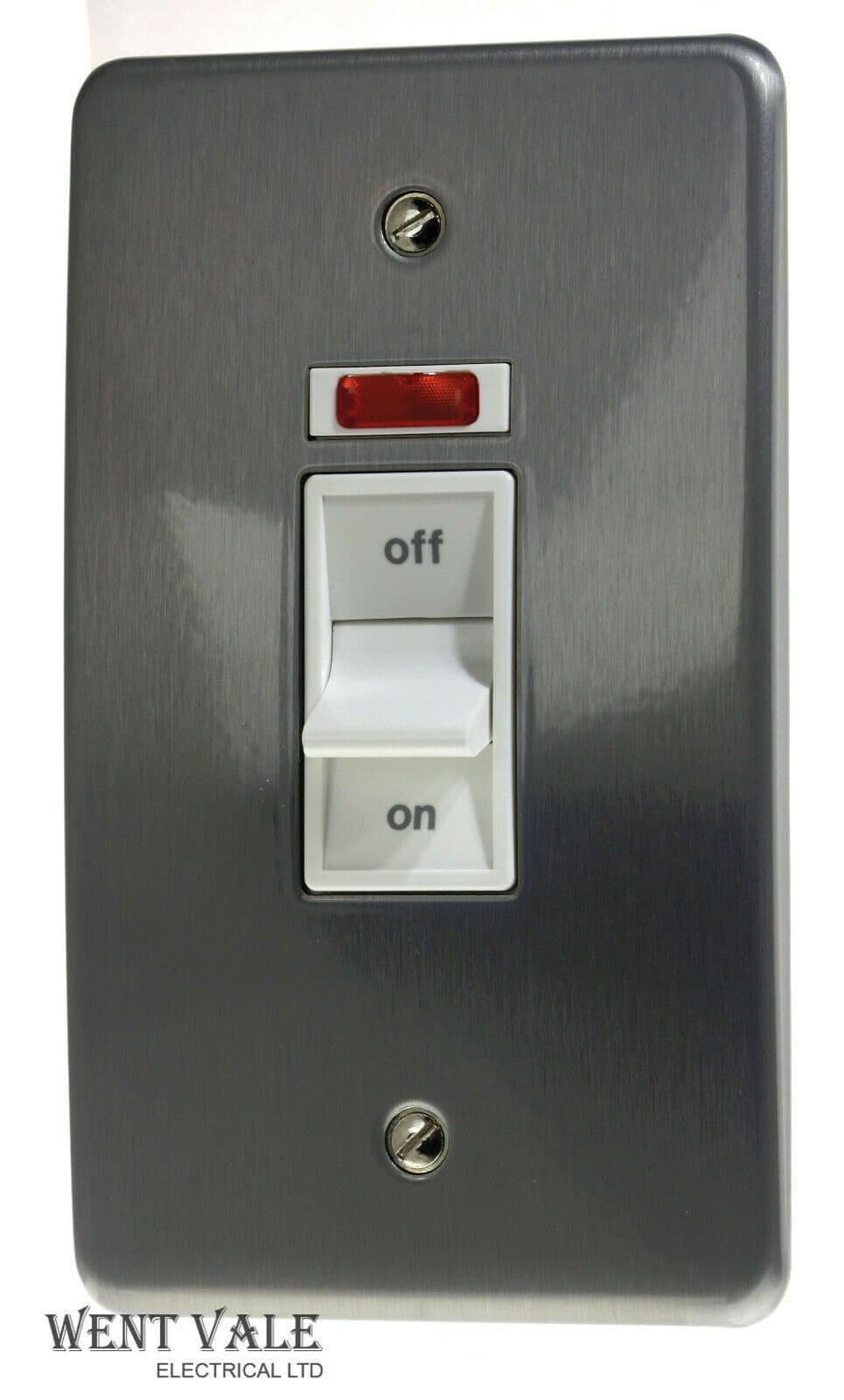 MK Albany Plus - K5236 BRC - 50a 2 Gang Double Pole Control Switch With ...