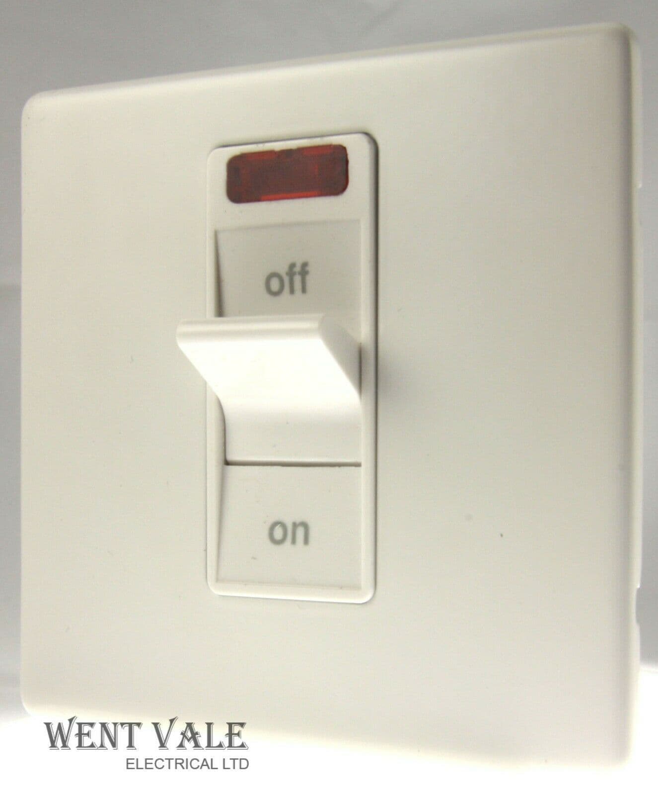 MK Aspect - K24305 WHI W - 32a Double Pole Switch & Neon in Porcelain ...