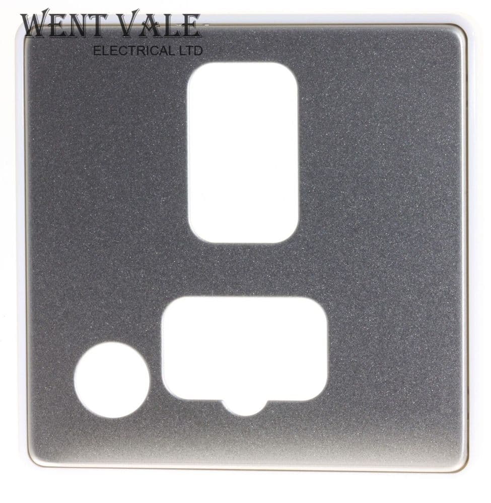 MK Dimensions - MHFP004SSTW - 1 Gang 13a Fused Connection Unit Front Plate