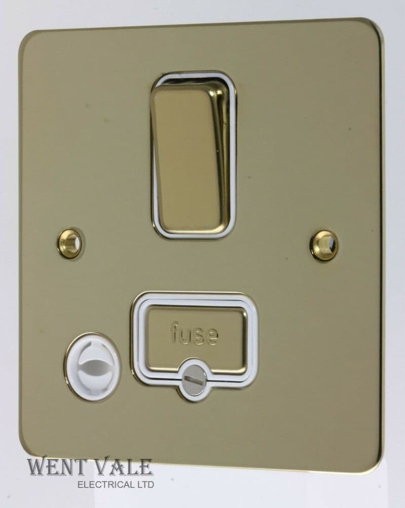 MK Edge - K14931 PBR W 13a Double Pole Switched Fused Spur with Flex ...