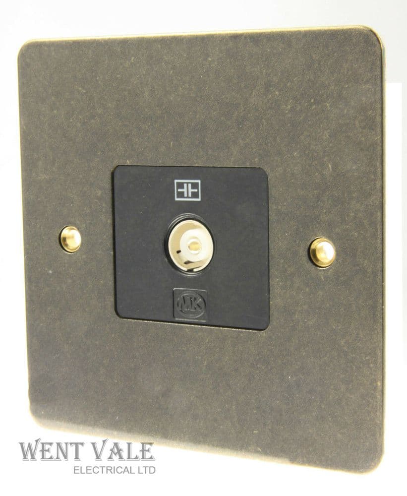 MK Edge Range - K14321 ABR B - Single Isolated TV/FM Co-Axial Socket New