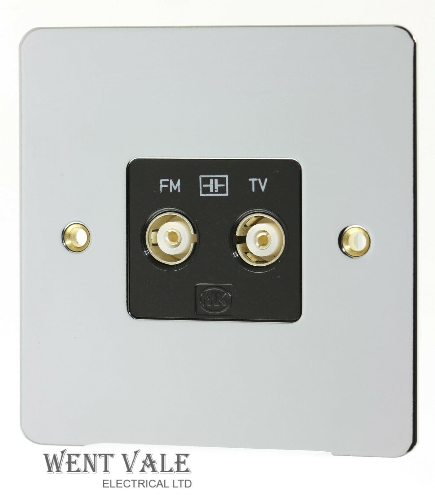 MK Edge Range - K14322 POC B - Isolated TV/FM Co-Axial Diplexer Socket New