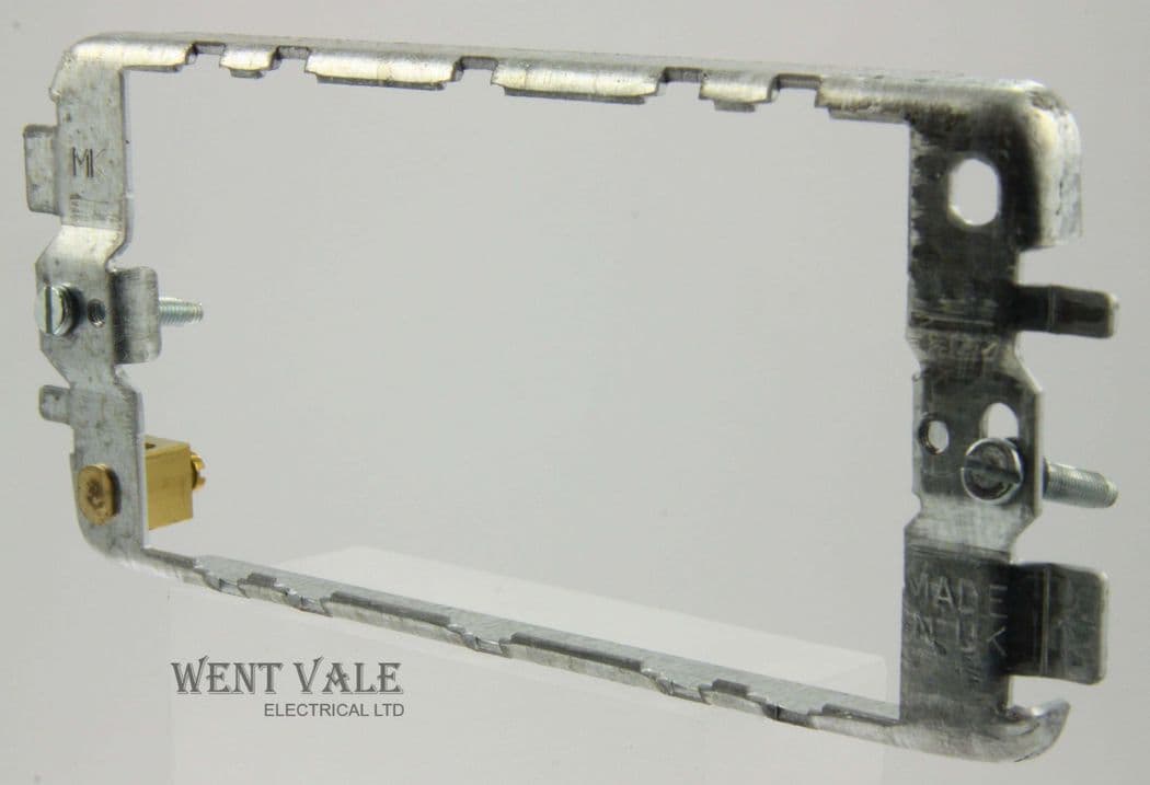 MK Grid Plus - K3703 - Two Gang Three Module Grid Mounting Frame New