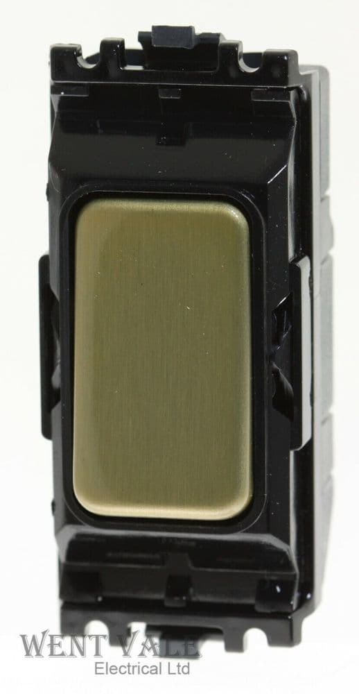 MK Grid Plus - K4981 SAG B - 10a D/Pole Grid Switch Module Satin Gold ...