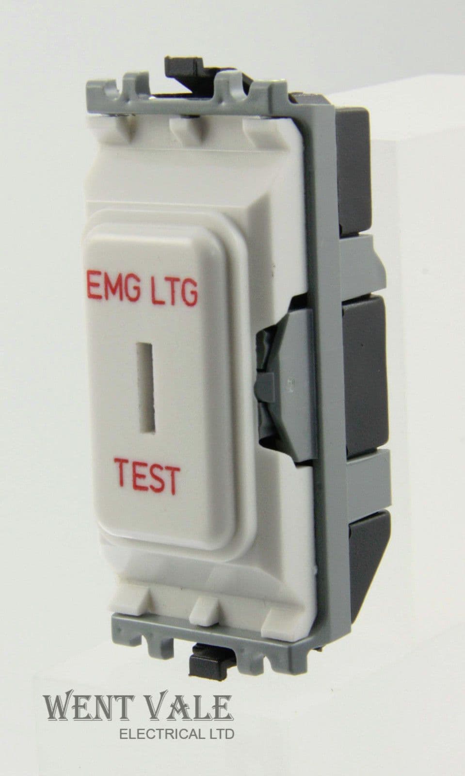 MK K4898EL WHI Grid Plus 20a 2w Key Switch Module Marked EMG LTG TEST ...