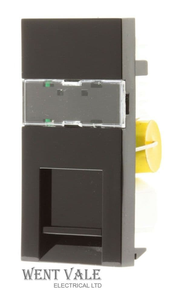 MK Logic Data - K5820 BLK - 25 x 50mm BT Master Telephone Socket Module New