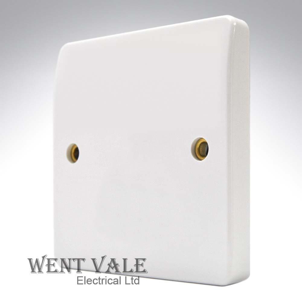 MK Logic Plus - K1090 WHI - 1 Gang Flex Outlet Frontplate New