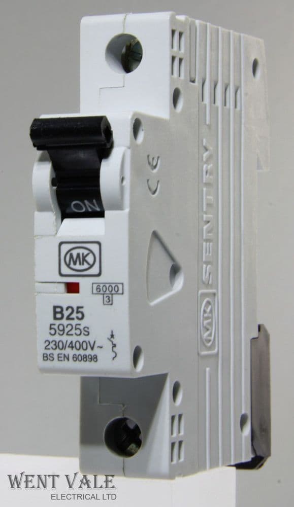 MK Sentry - 5925s - 25a Type B Single Pole MCB New