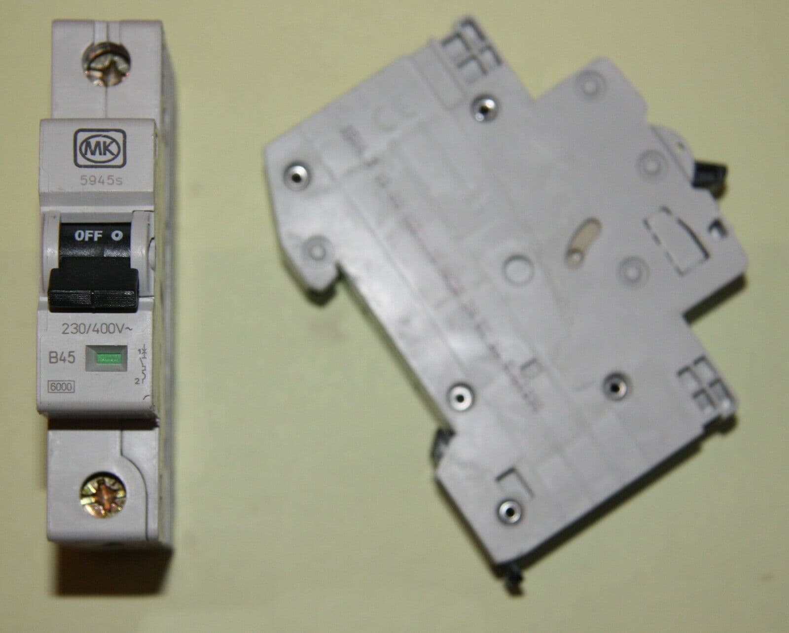 MK Sentry 5945s - 45a Type B Single Pole MCB Used