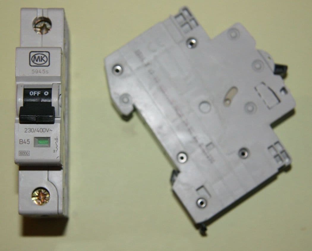 MK Sentry 5945s - 45a Type B Single Pole MCB Used