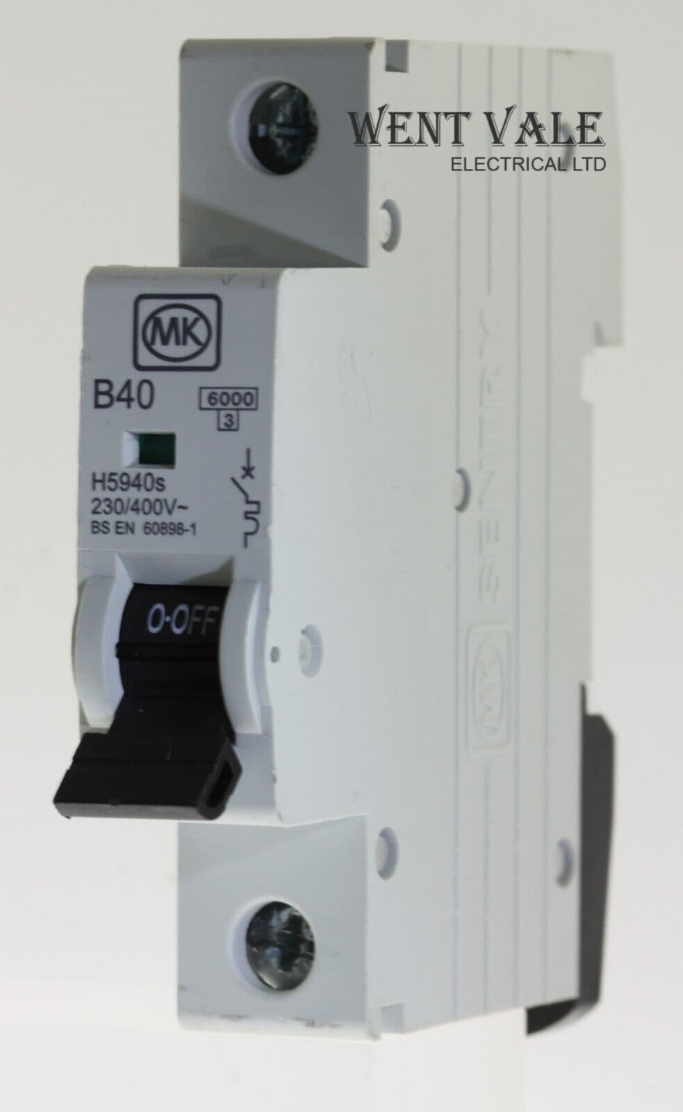 MK Sentry - H5940s - 40a Type B Single Pole MCB S6 Model Unused