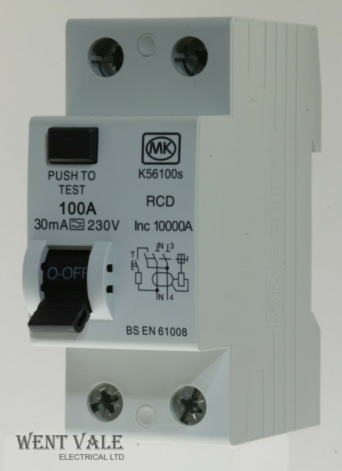 MK Sentry K56100s - 100a 30mA Double Pole RCD NEW