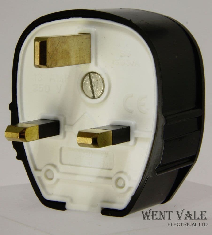 MK Toughplug - 655BLK - 13a Three Pin Sleeved Plug New